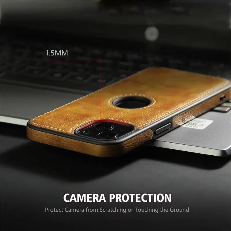 Luxury Business Leather Stitching Phone Case For iphone – AF Case