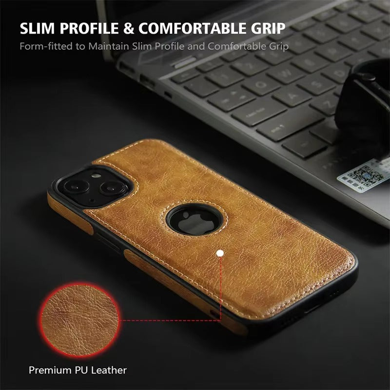 Luxury Business Leather Stitching Phone Case For iphone – AF Case